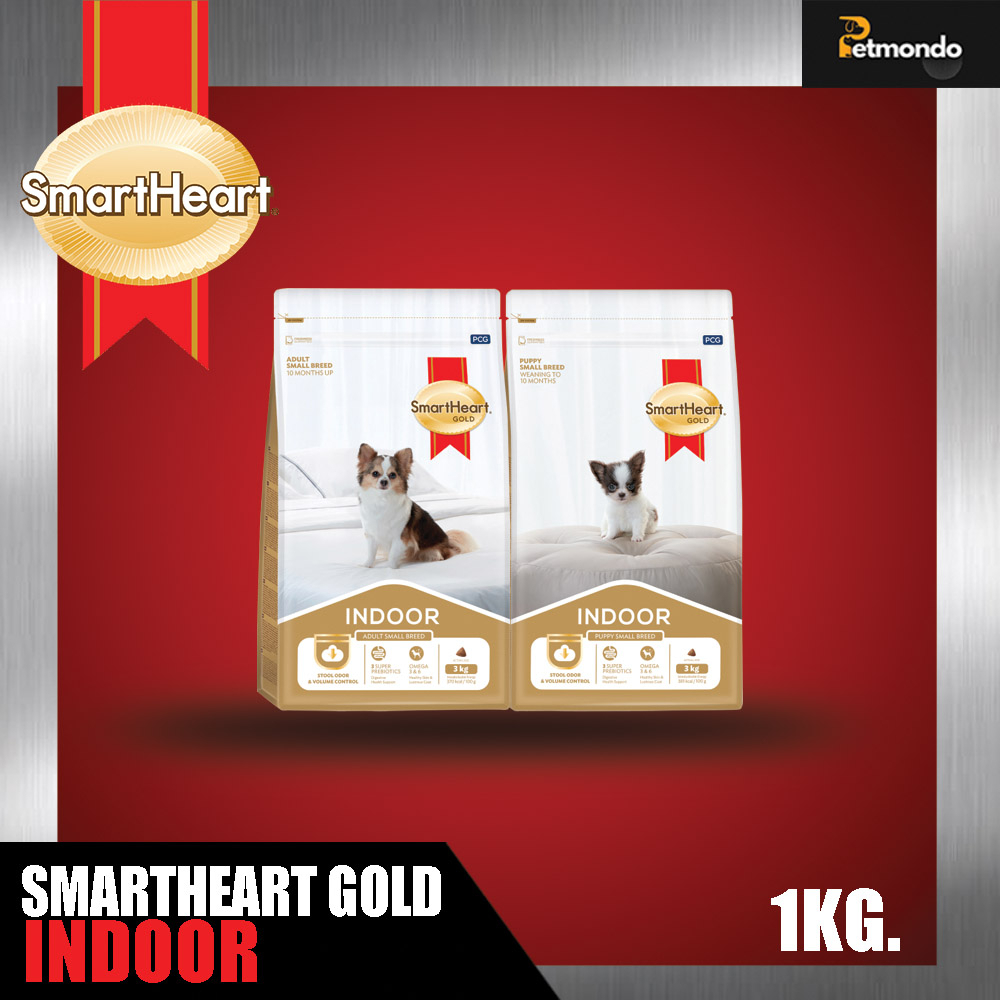 Smartheart Gold Indoor Puppy & Adult Small breed อาหารสุนัขสำหรับเลี้ยง ...