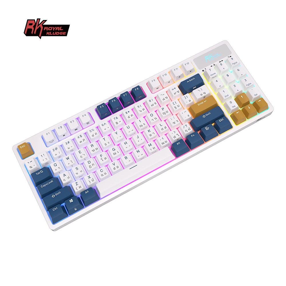 [โค้ดคุ้มลด 20%] Royal Kludge RK89 RGB Hotswap RK คีย์ไทย - English ...
