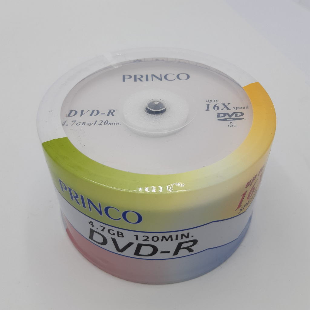 PRINCO DVD-R 4.7 GB/120 Min 1 PACK/ 50 แผ่น | Shopee Thailand