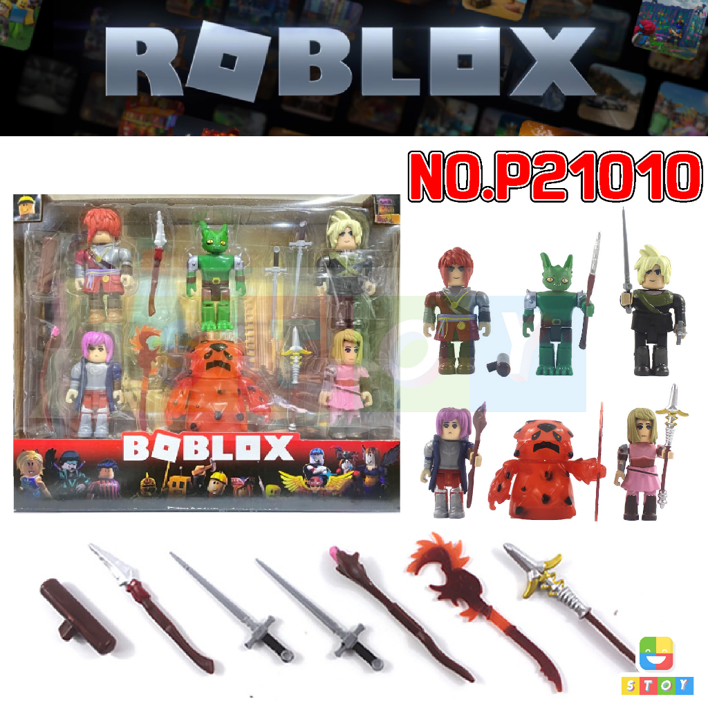 ของเล่นเด็กตุ๊กตาฟิกเกอร์ตัวละคร roblox 12 ชิ้น / roblox 6 ชิ้น ฟิกเกอร ...