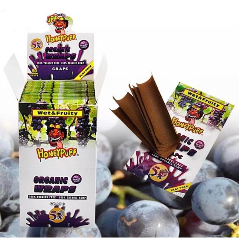 HoneyPuff USA Blunt Wraps Rolling Papers กระดาษ Blunt กลิ่นผลไม้ มี6 ...