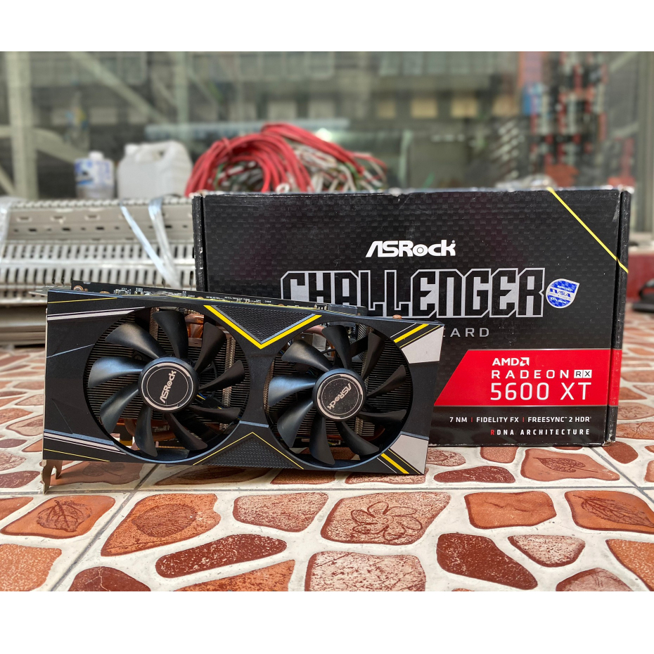 การ์ดจอ VGA ASROCK RX 5600XT CHALLENGER D OC - 6GB GDDR6 ประกัน SVOA 25 ...