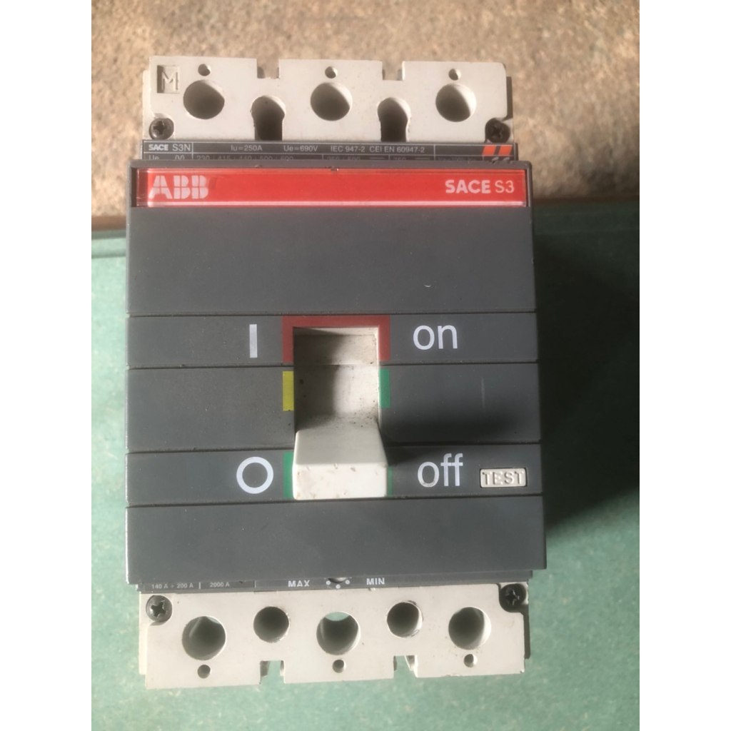 ขาย Main Breaker 3phase ABB SACE Tmax S3N 250A เมนเบรกเกอร์ เอบีบี 250 ...