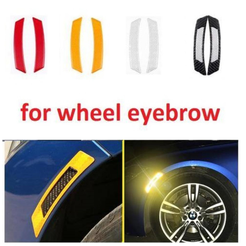 เทปสะท้อนแสง 2ชิ้น สำหรับซุ้มล้อหน้า Wheel Eyebrow - Reflective Tape ...