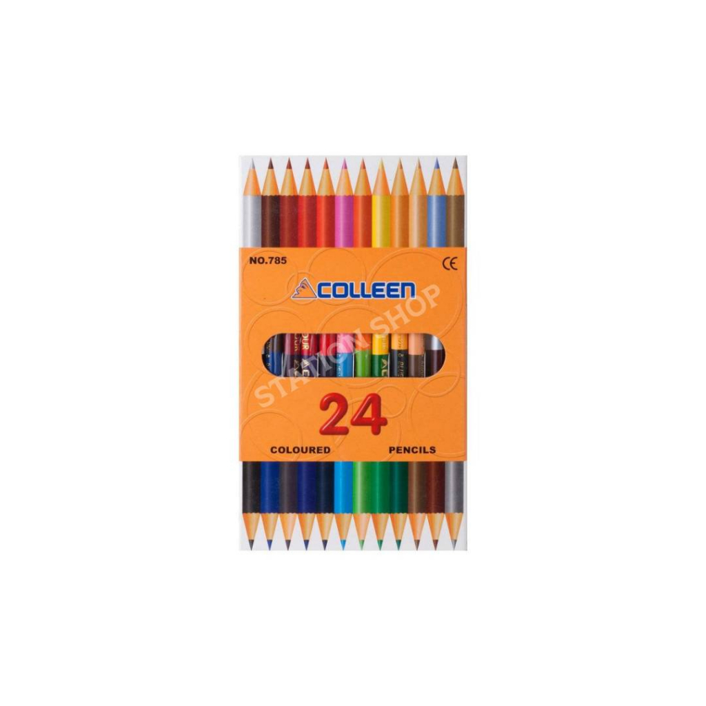 สีไม้คอลลีน Colleen Colored Pencils รุ่น # 785 สองหัว แท่งกลม 12/24/36 ...