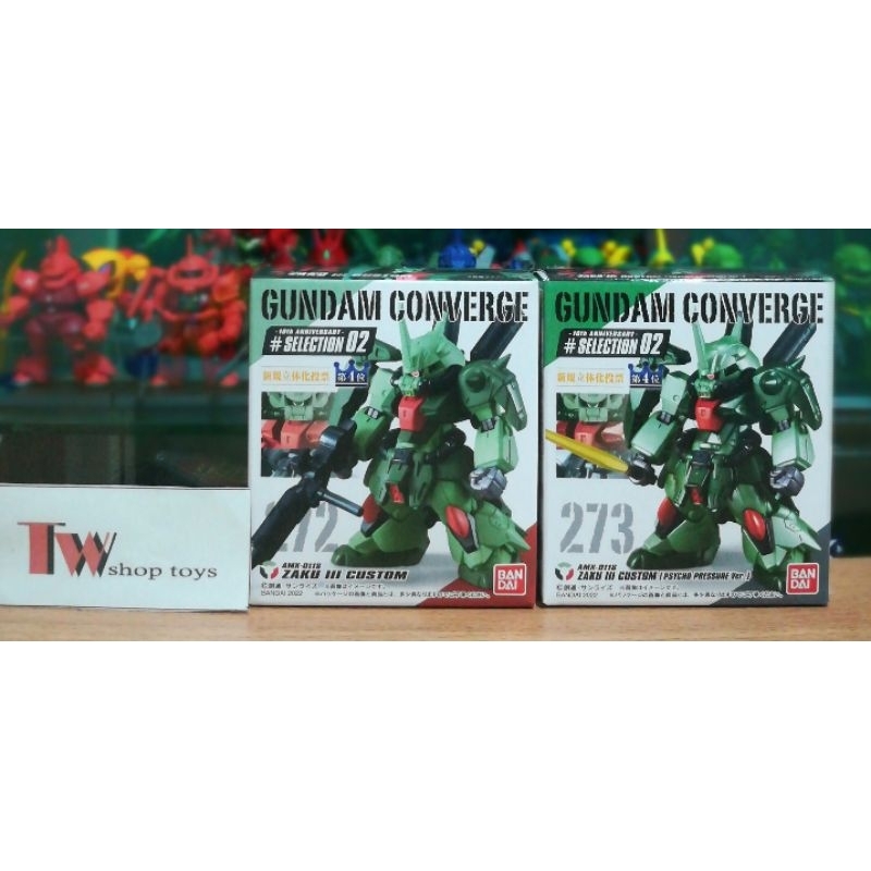 FW Gundam Converge 10th Anniversary SELECTION 02 #272 #273 Zaku III Custom | Shopee Thailand
