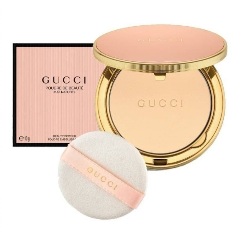 แท้พร้อมส่งGucci Poudre De Beauté Mat Naturel Face Powder 10g แป้งก ...