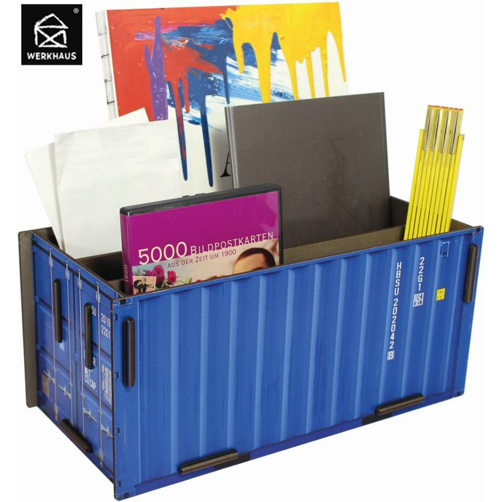 WERKHAUS Sorter Container (CO1403) กล่องใส่ของทรงตู้คอนเทนเนอร์แบบมีที่ ...