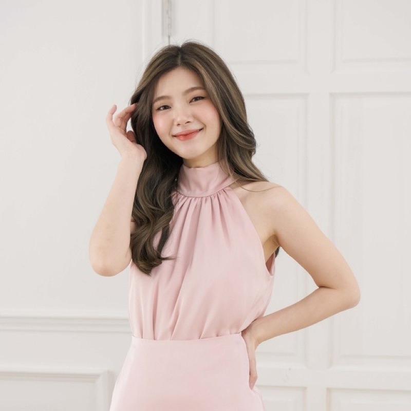 เสื้อแขนกุดซาติน pixie | Shopee Thailand