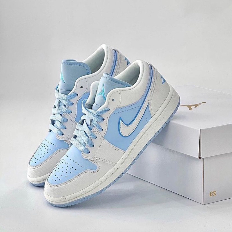 (พร้อมส่ง) Nike Air Jordan 1 Low "Reverse Ice Blue" (W) (แท้100% ...