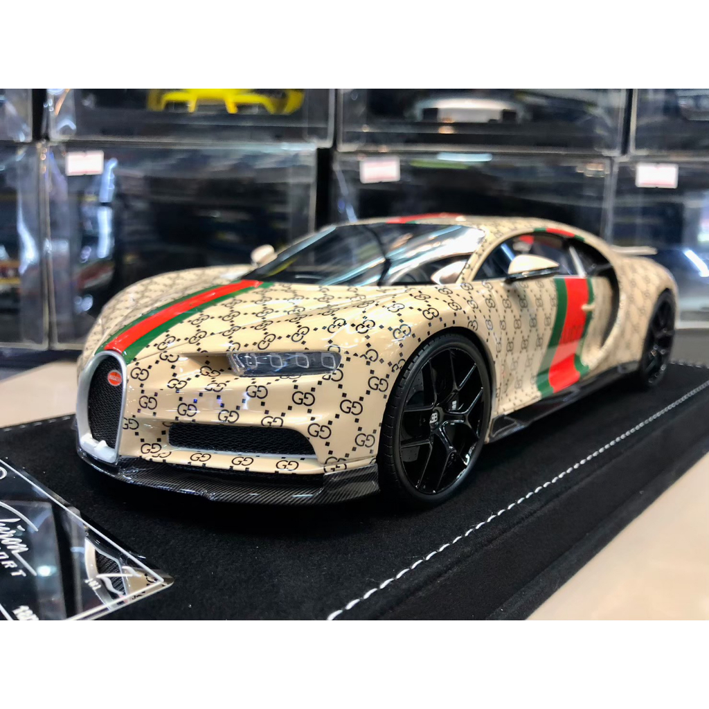 Model 1/18 Bugatti Chiron Gucci | Shopee Thailand