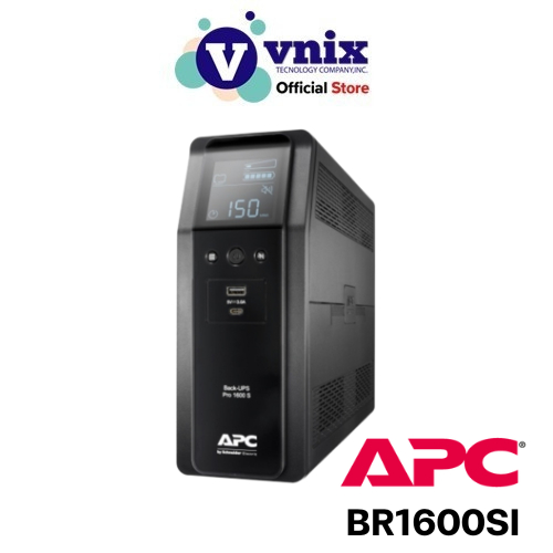 BR1600SI เครื่องสำรองไฟฟ้า APC Back UPS Pro BR 1600VA, Sinewave,8 ...
