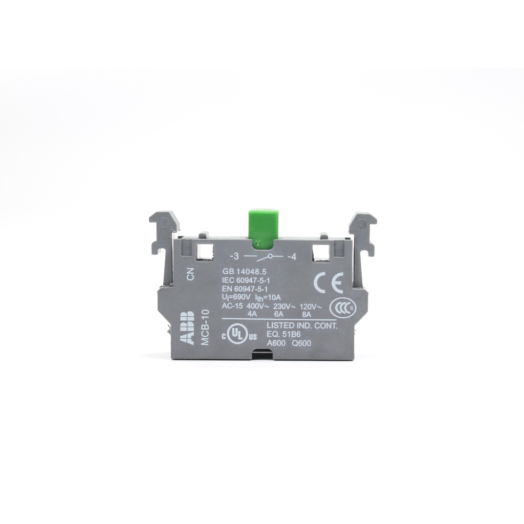 MCB-01 ABB MCB-10 ABB Contact Block ABB คอนแทคบล็อค 1NC 1NO | Shopee Thailand