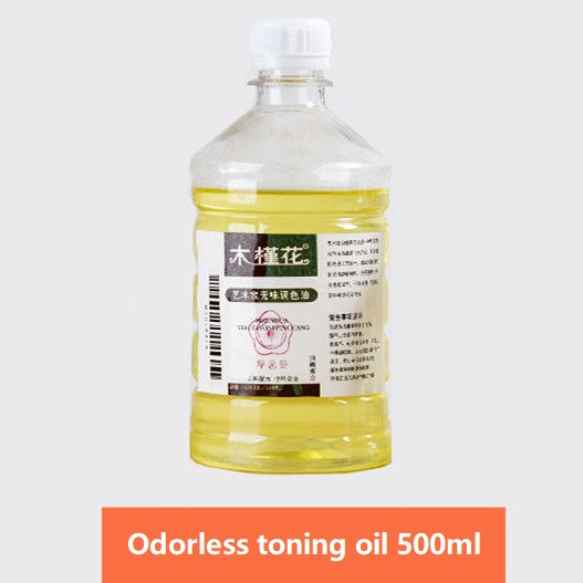 Oil painting turpentine large bottle 500ml odorless toning oil oil ...