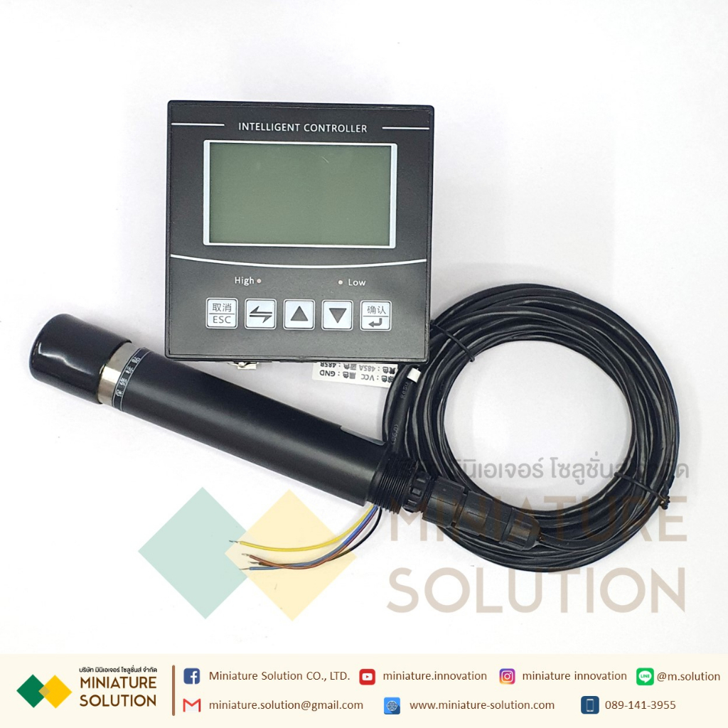 เซ็นเซอร์วัดค่าออกซิเจนในของเหลว RS485 DO Modbus RS485 (Dissolved Oxygen Sensor) + INTELLIGENT ...