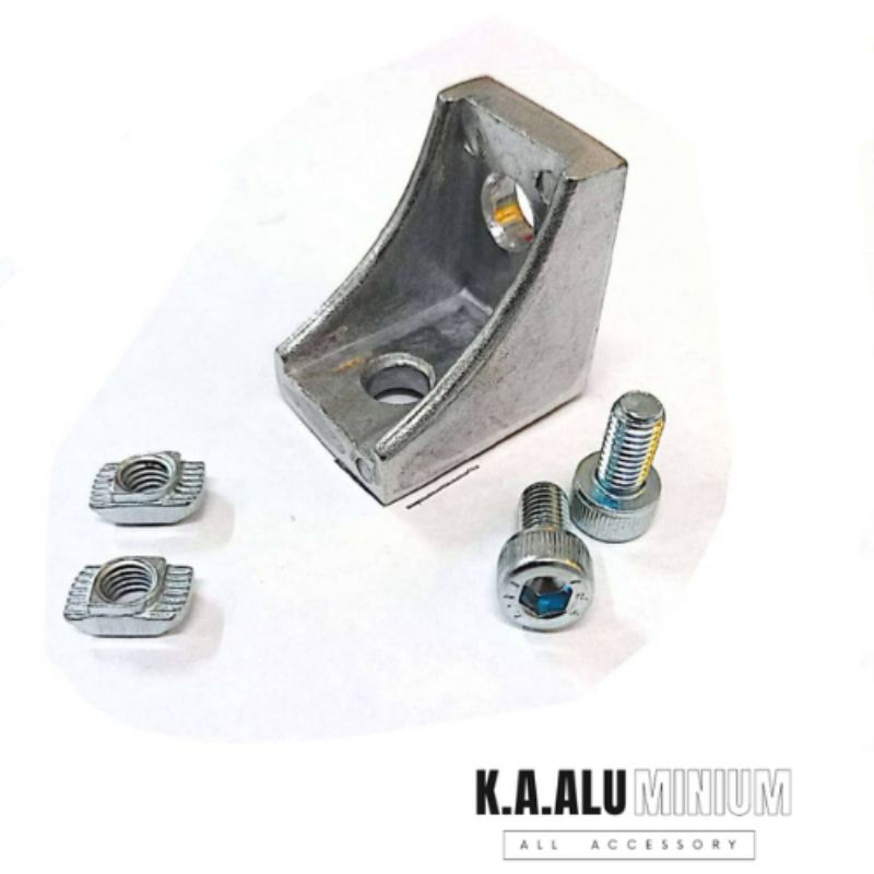 Hard Bracket 20-40 mm ฉากยึด อลูมิเนียมโปรไฟล์ @K.A.ALU | Shopee Thailand