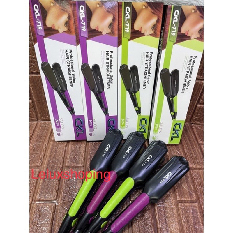 🔥 เครื่องหนีบผม CKL-719 หนีบผมตรงสวย แผ่นความร้อนแบบหน้ากว้าง มีให้เลือก 2 สี ของแท้ 100% มี ...