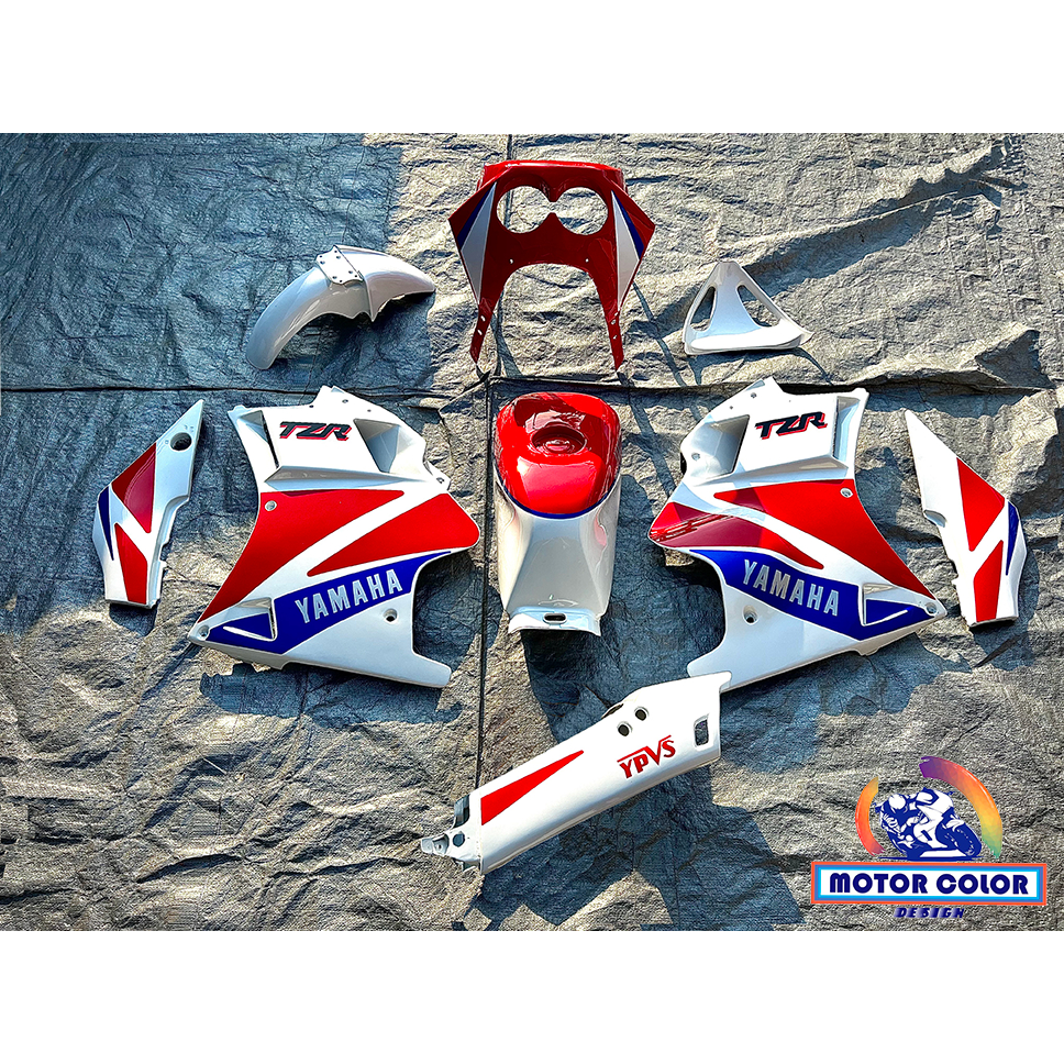 ชุดสี TZR 150 Yamaha tzr งานเคลือบทับสติ๊กเกอร์ สีอื่นๆแจ้งในแชท ...