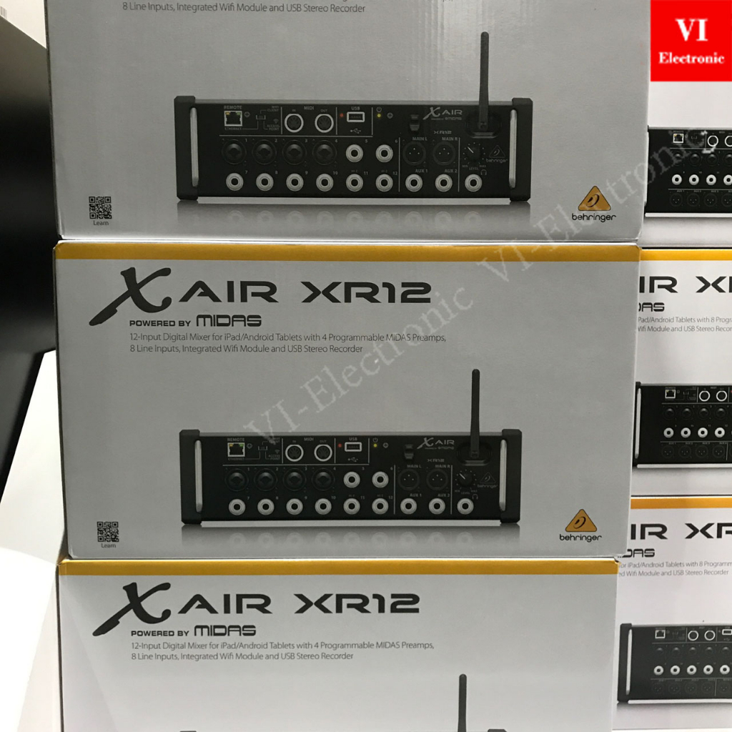 มิกเซอร์ดิจิตอล Behringer XAIR XR12 ของแท้ 100% มีช่องไมค์ 12 ช่อง และ ...