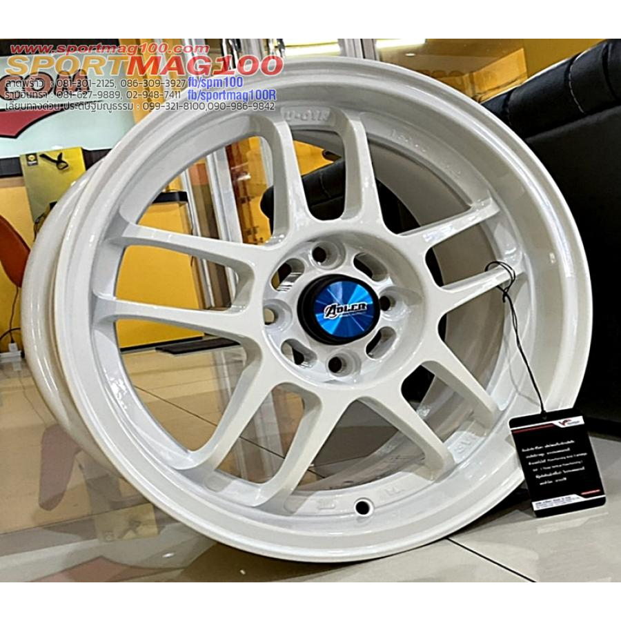 ล้อแม็กซ์ เบา Yachiyoda U01R สีขาว 7-15นื้ว 4รู100 ET35 [20032] | Shopee Thailand