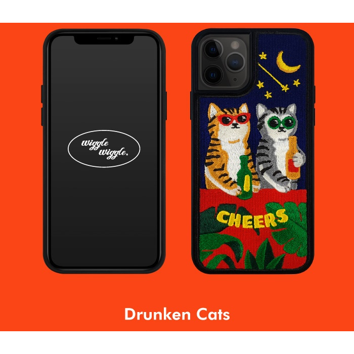 iPhone case เคสมือถือไอโฟน ลาย Drunken Cat | Shopee Thailand
