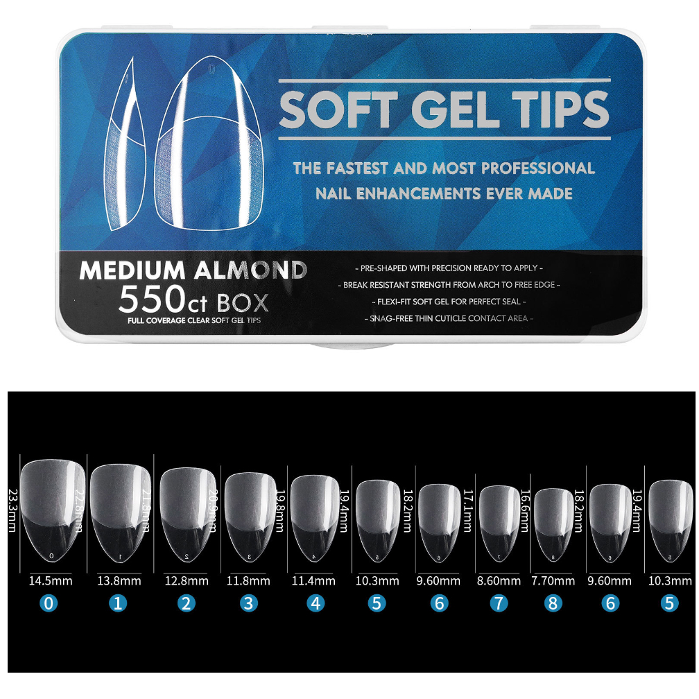 SOFT GEL TIPS เล็บปลอม pvcคุณภาพดี | Shopee Thailand