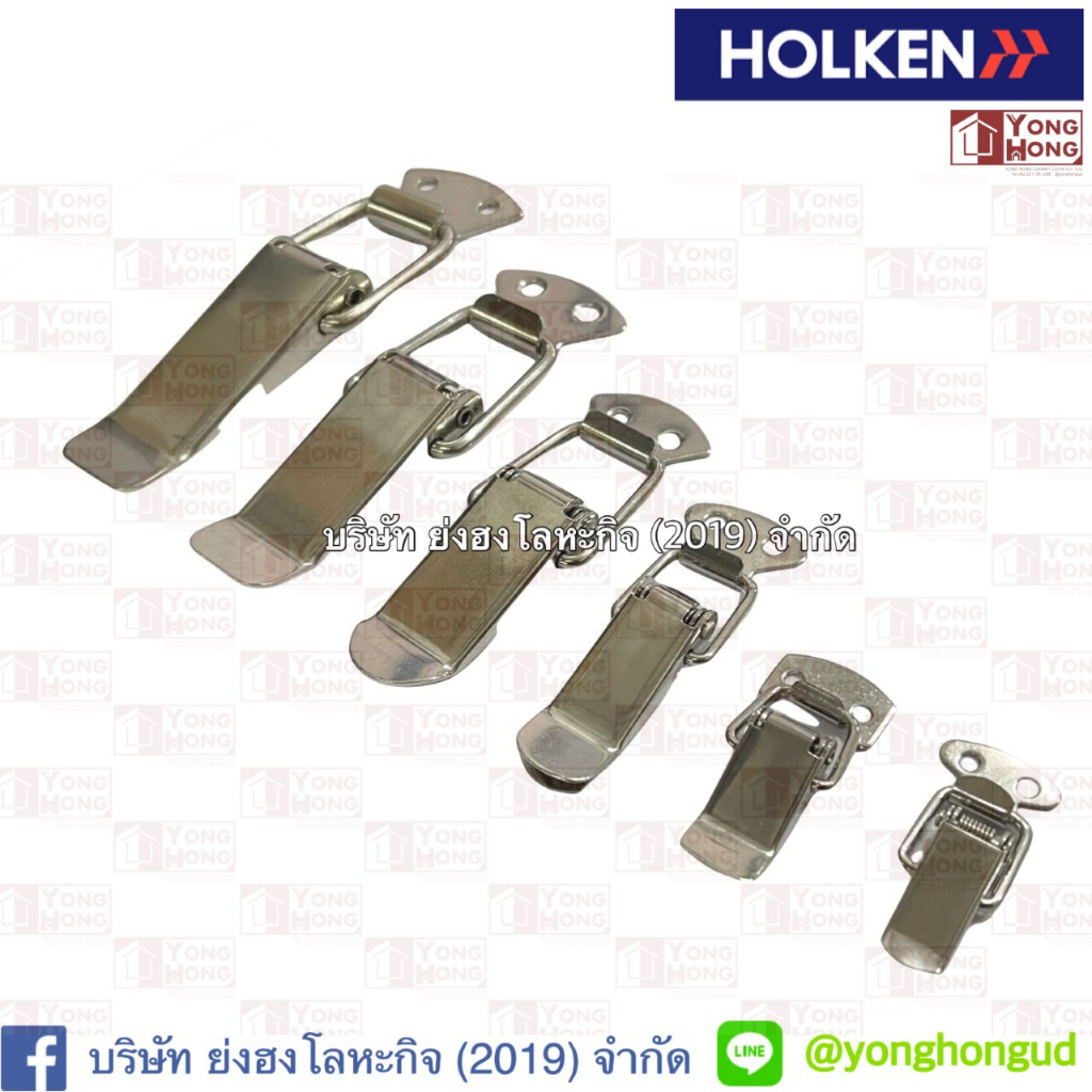 หูปิ่นโต Snap locks สแตนเลส เกรด 304 HOLKEN J101 J102 J103 J104 J105 ...