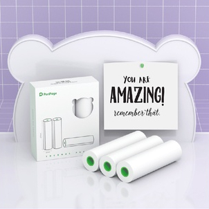 (ชุด 12 ม้วน) 🔥กระดาษความร้อน แบรนด์ Peripage แท้ 🔥ใช้กับ Peripage A9 Max/ Paperang C1 ขนาด ...