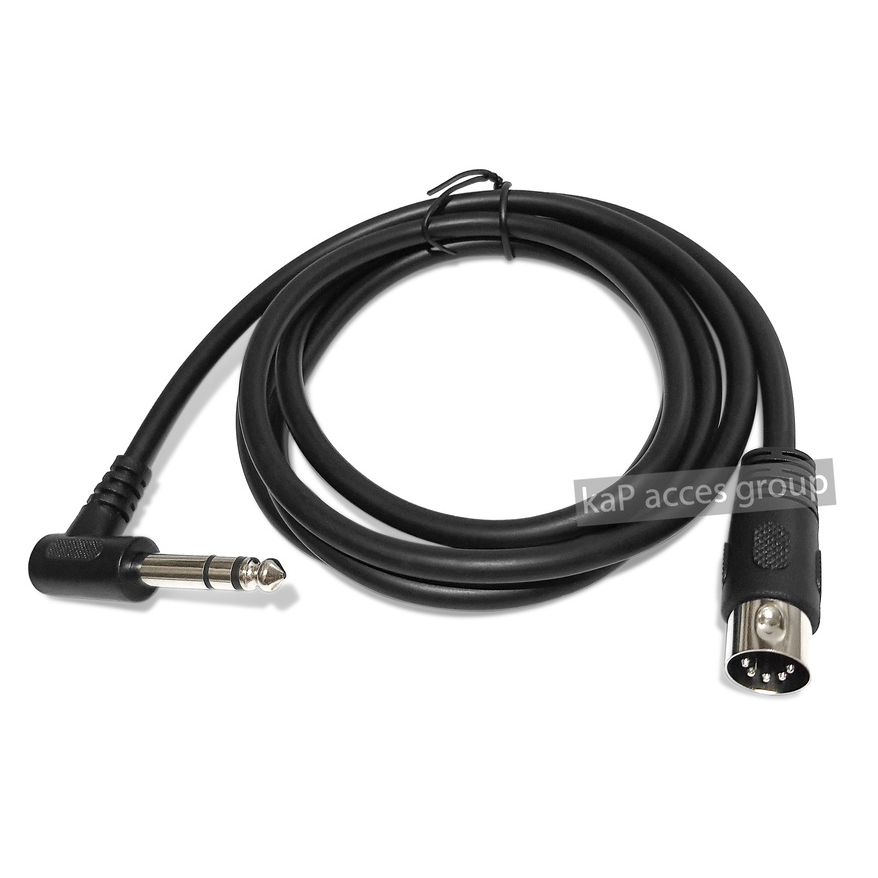 6.35mm (1/4 Inch)TRS Stereo Jack Audio Cable Din 5 Pin MIDI Male Plug ...