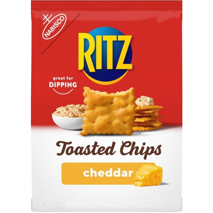 Ritz Toasted Chips, Cheddar - 8.1oz(229g)ริทซ์แครกเกอร์กรุบกรอบยอดนิยม ...