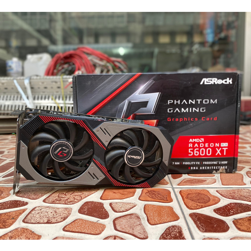 การ์ดจอ VGA ASROCK RX 5600XT PHANTOM GAMING 6GB GDDR6 ประกัน SVOA 25/11 ...