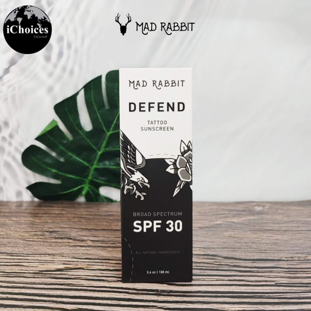 [Mad Rabbit] Defend Tattoo SPF 30, 100 ml โลชั่นกันแดด ดูแลรอยสัก บำรุง ...