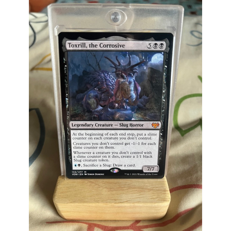 การ์ด MTG Toxrill, the Corrosive Black EDH Commander Magic the ...