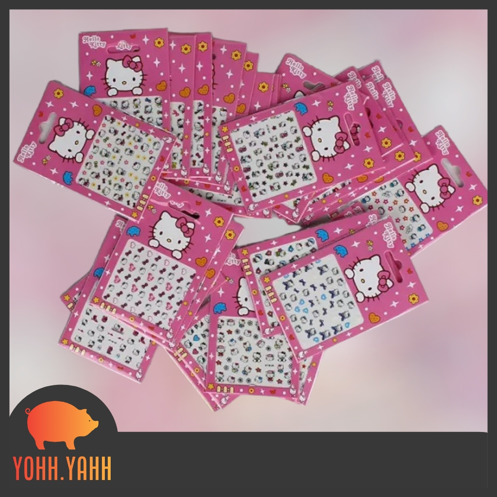 YOHH.YAHH สติ๊กเกอร์ติดเล็บ สติ๊กเกอร์ตกแต่งเล็บคิตตี้ สติ๊กเกอร์แปะ ...
