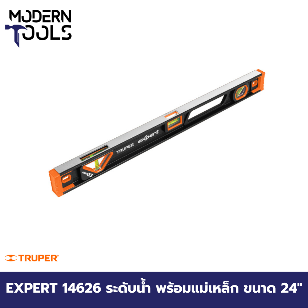 TRUPER EXPERT 14626 ระดับน้ำ พร้อมแม่เหล็ก ขนาด 24 นิ้ว [NP-24X ...