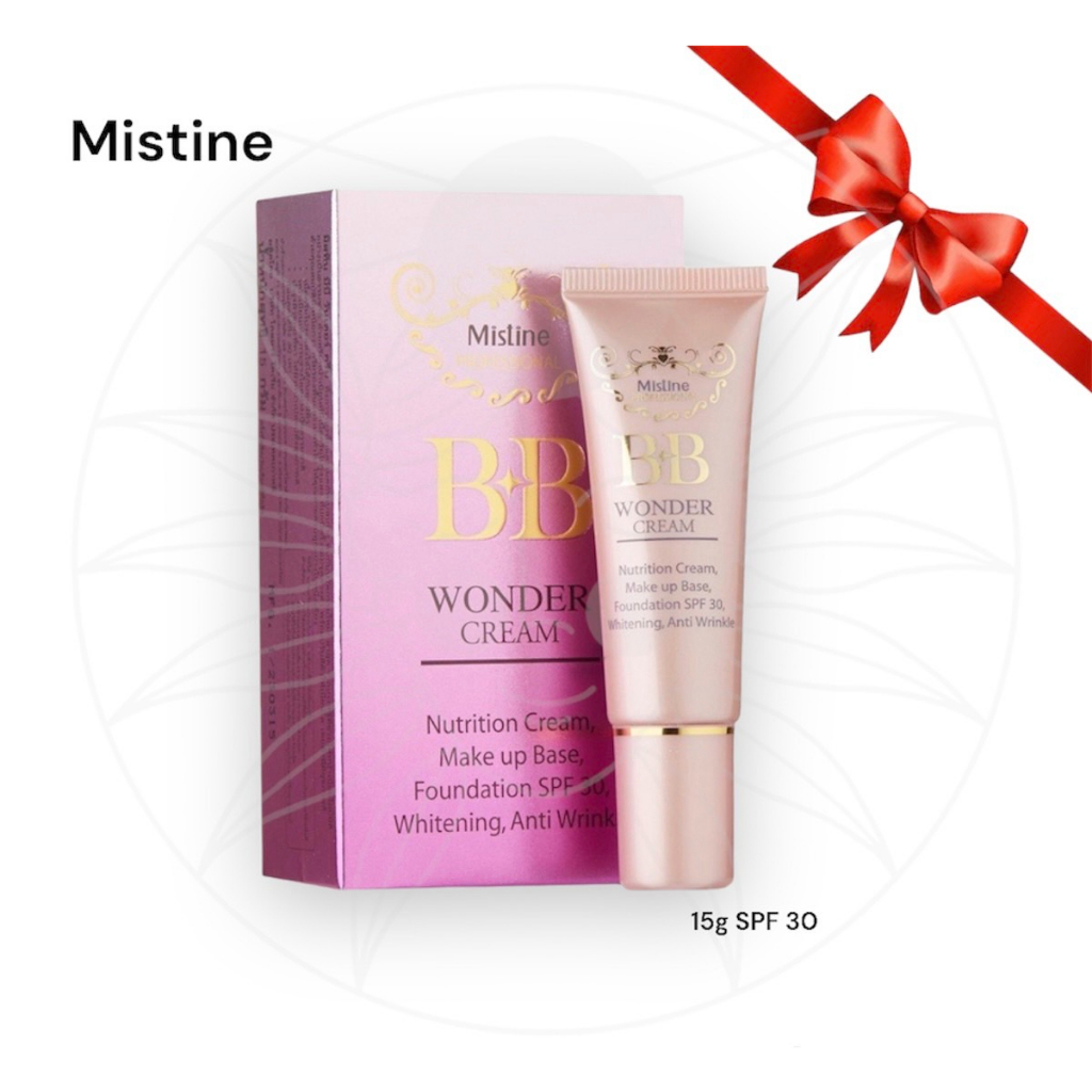 ของแท้ mistine bb wonder cream - มิสทีน บีบี วันเดอร์ ครีม 15 กรัม กันแดด รองพื้น | Shopee Thailand