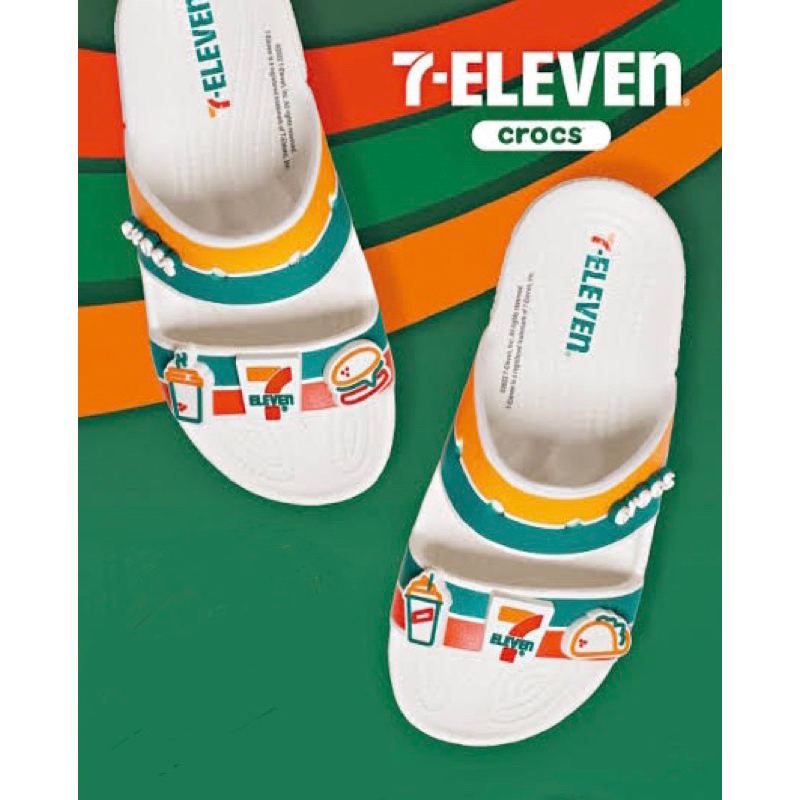 รองเท้า Crocs ลาย 7 Eleven Limited ของแท้ 💯 | Shopee Thailand