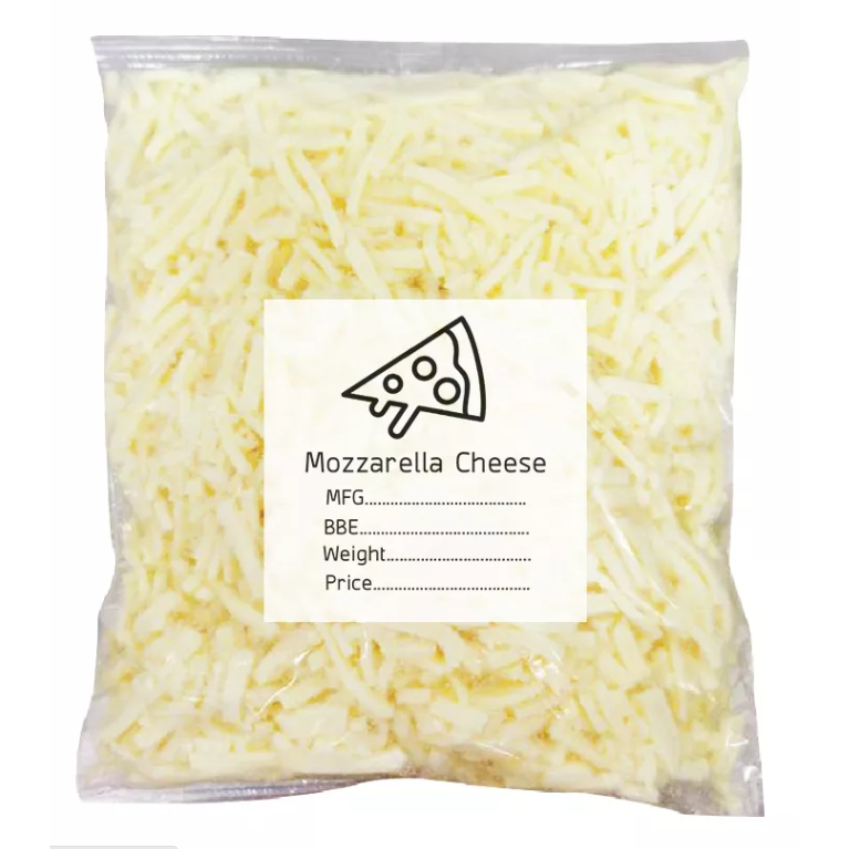 ชีสยืดๆ ชนิดขูด มอสซาเรลล่าชีส นมแท้ 100% แพค 1 kg Mozzarella Cheese ...
