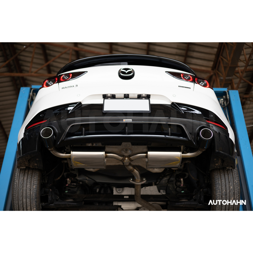 ท่อ HKS Mazda 3 Hatchback BP เครื่อง 2.0 ปี 2019+ ท่อพักปลายคาร์บอนแท้ ...