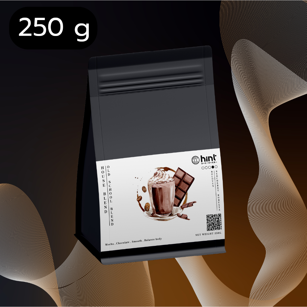 เมล็ดกาแฟคั่ว Houseblend Old School คั่วกลางเข้ม (Medium to Dark Roast ...