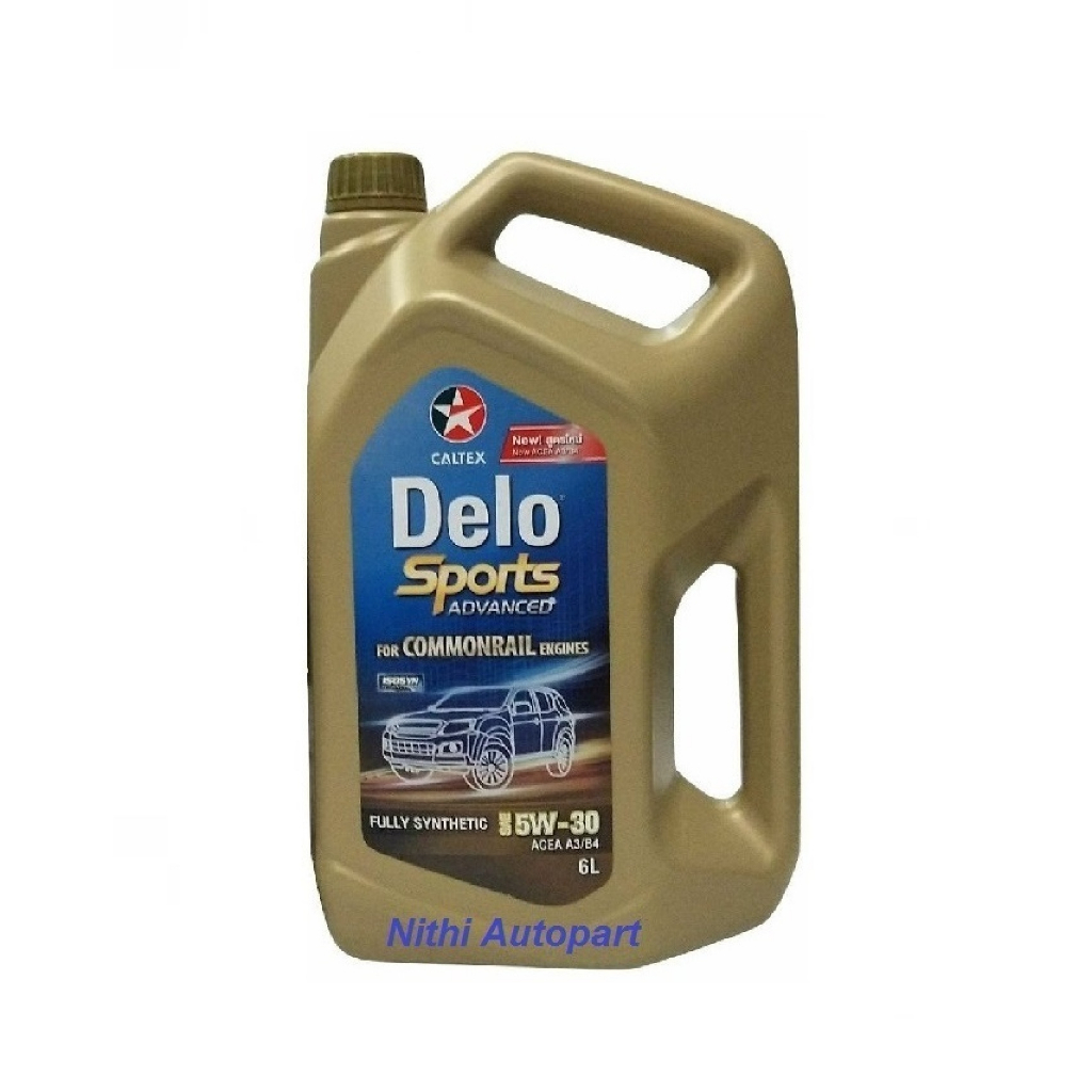 น้ำมันเครื่อง CALTEX Delo Sport Advanced Fully Synthetic 5W-30 5w30 ...