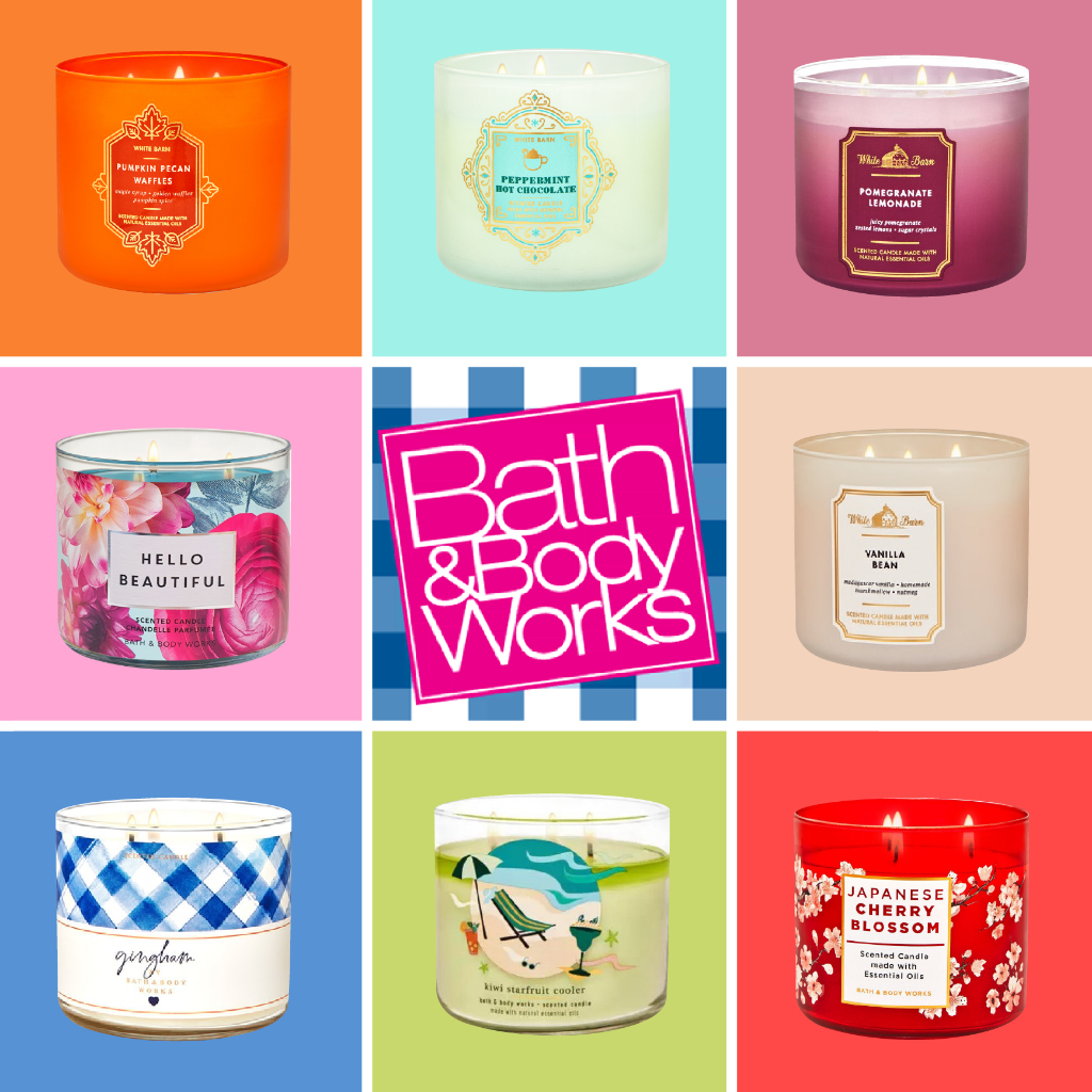 [set 5/5] Bath and Body Works เทียนหอมแบบ 3 หัวจุด เทียนหอมทีมอบ ...