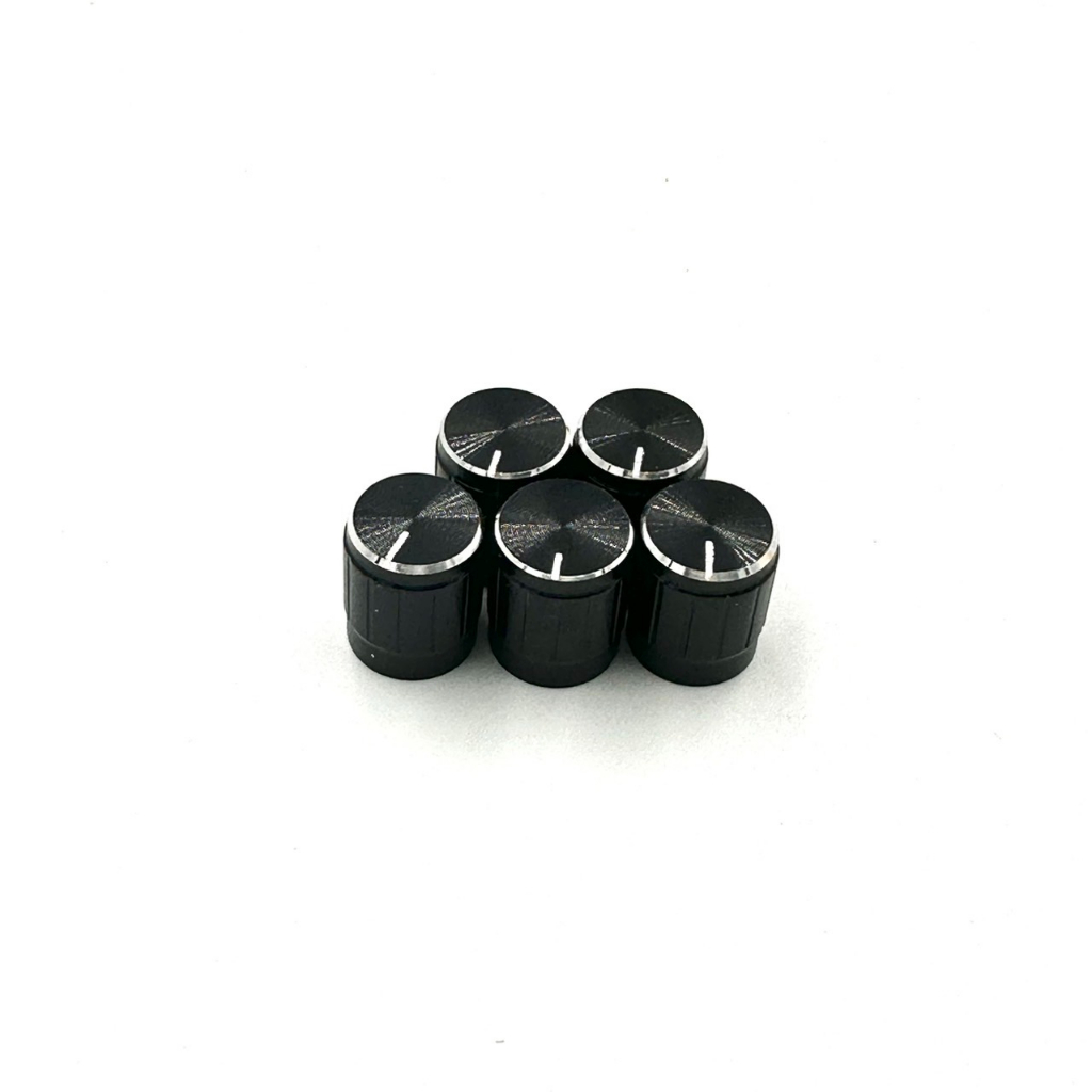 ลูกบิดวอลลุ่ม VR Knob ขนาด 13x17 mm. ขอบนอกเป็นอลูมิเนียม รุ่น CTA1317 ...