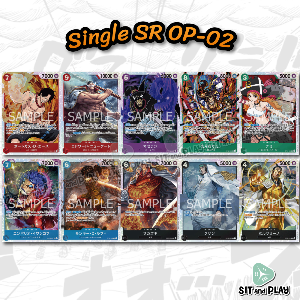 One Piece - การ์ดแยกใบ OP02 SR - Single Card Game | Shopee Thailand