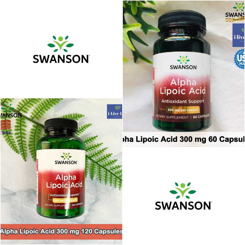 SWANSON - Alpha Lipoic Acid 300 mg 60 Or 120 Capsules #ALA กรดอัลฟาไลโป ...