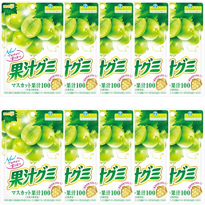 Meiji fruit juice gummy muscat 54g x 10 bags shipped directly from Japan | Shopee Thailand