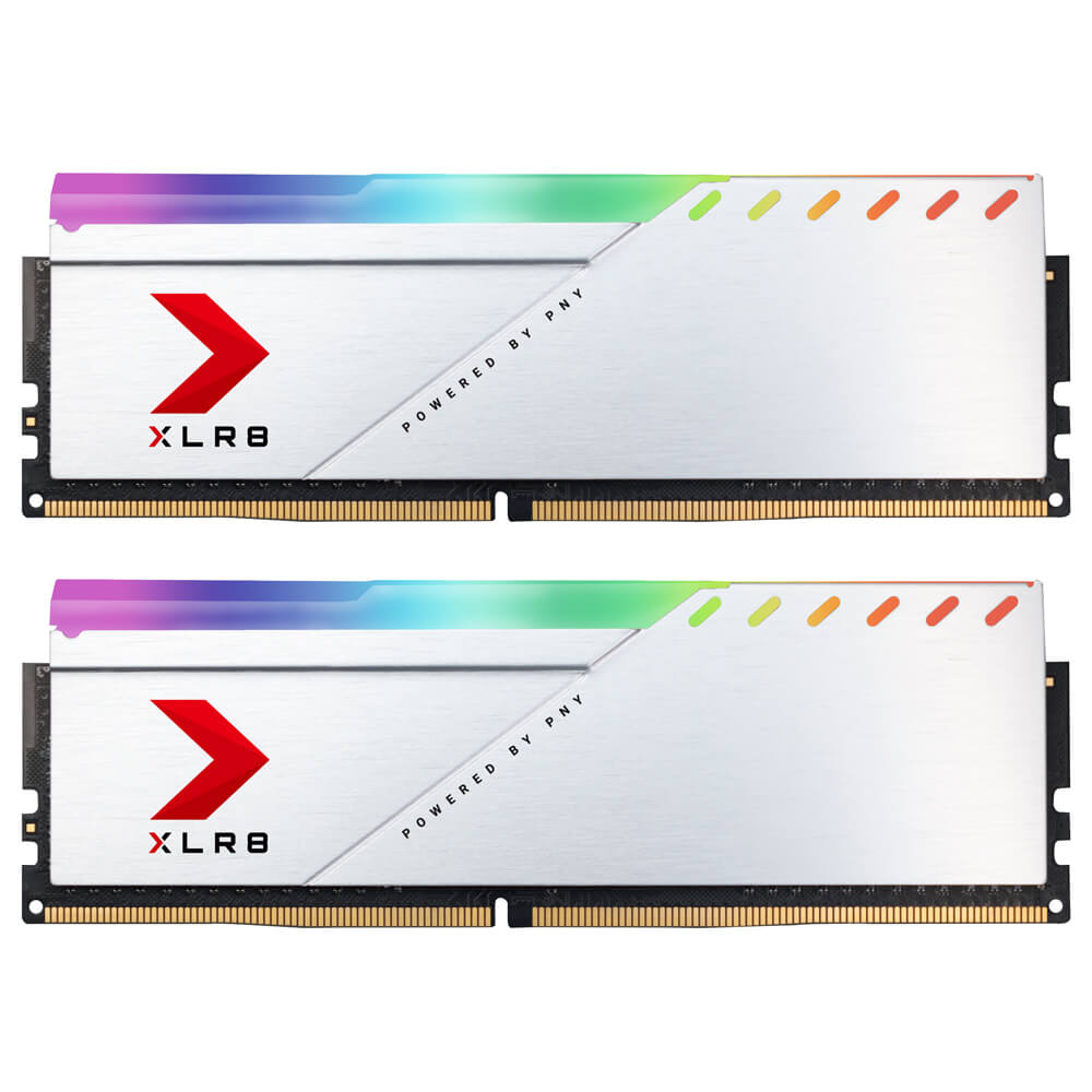 16GB(8x2) DDR4 3200MHz Ram PC (แรมพีซี) PNY XLR8 RGB (มี 2 สี ขาว/ดำ ...