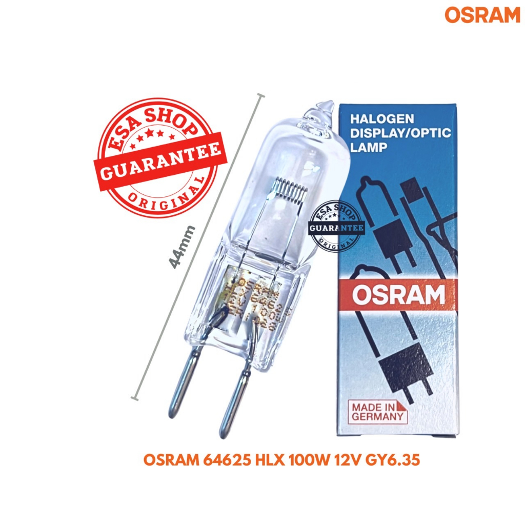 หลอดไฟแพ็ค 1 หลอดOSRAM 64625 HLX 100 W12V GY6.35 | Shopee Thailand