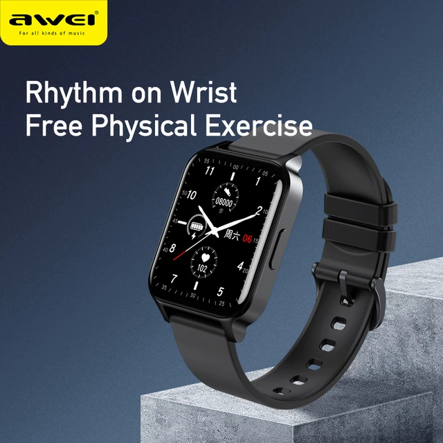 AWEI H8 Waterproof Smartwatch SpO2 นาฬิกาอัจฉริยะ วัดออกซิเจนในเลือด ...