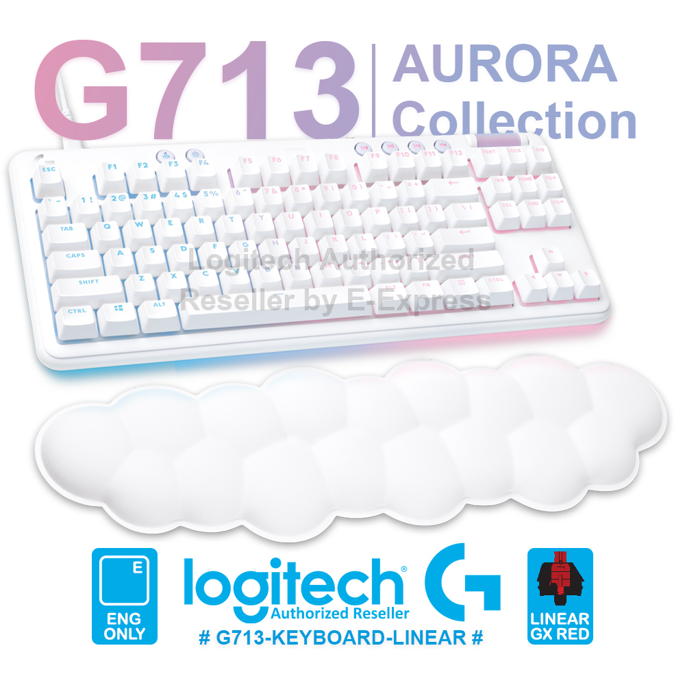 Logitech G713 GAMING Wire KEYBOARD (LINEAR) AURORA COLLECTION คีบอร์ด ...